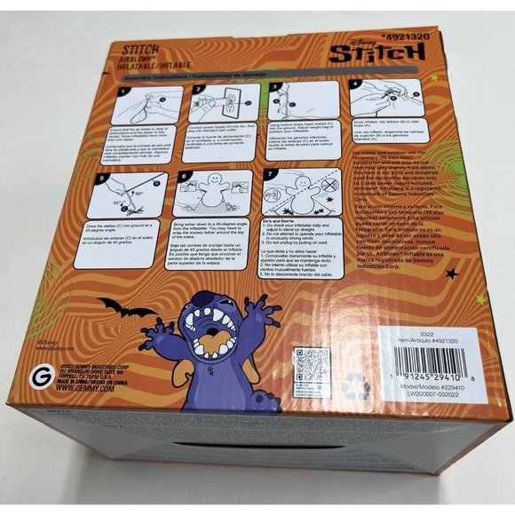 Gemmy | Holiday | Disney Stitch Vampire Costume Halloween Airblown ...